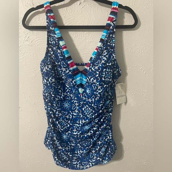 24th And Ocean Swim Tankini Swimsuit Top By 24th Ocean Nwt Poshmark